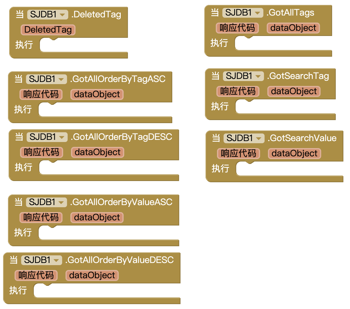SJDB Extension模块说明-App Inventor 2网络微数据库TinyWebDb